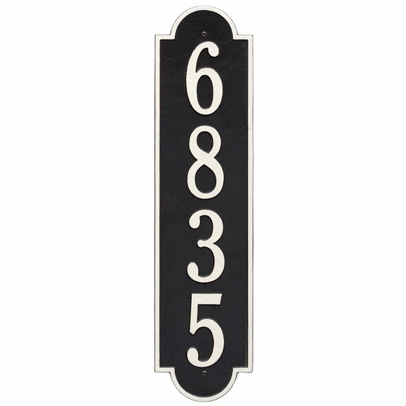 Vertical House Number Sign - Address Marker for Narrow Spaces