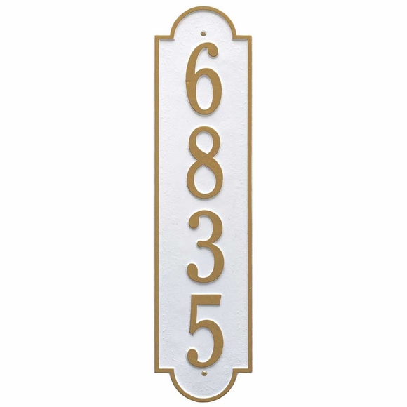 Vertical House Number Sign - Address Marker for Narrow Spaces