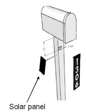 Vertical LED Lighted Address Sign for Wall, Post, or Mailbox - Choose ...