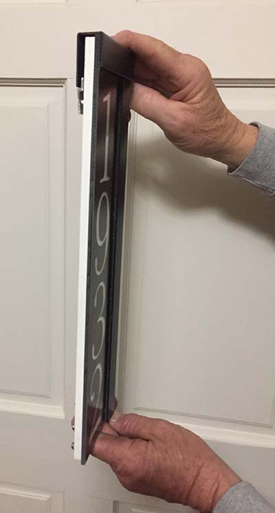 Vertical LED Lighted Address Sign for Wall, Post, or Mailbox - Choose ...