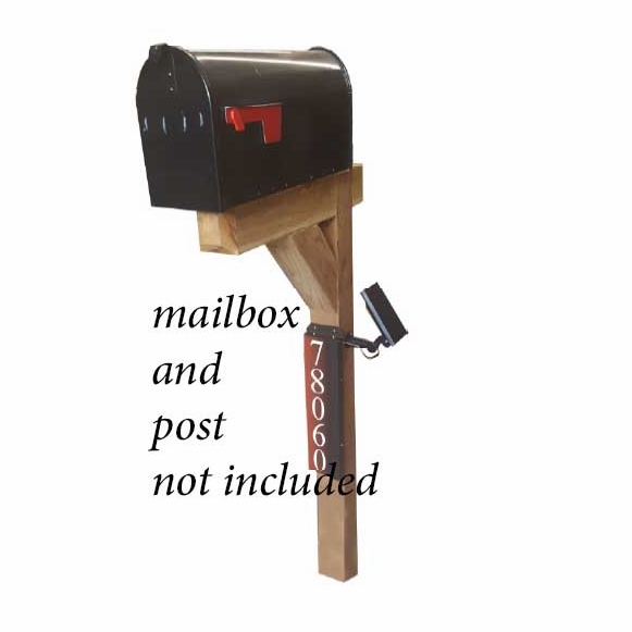 Vertical LED Lighted Address Sign for Wall, Post, or Mailbox - Choose ...