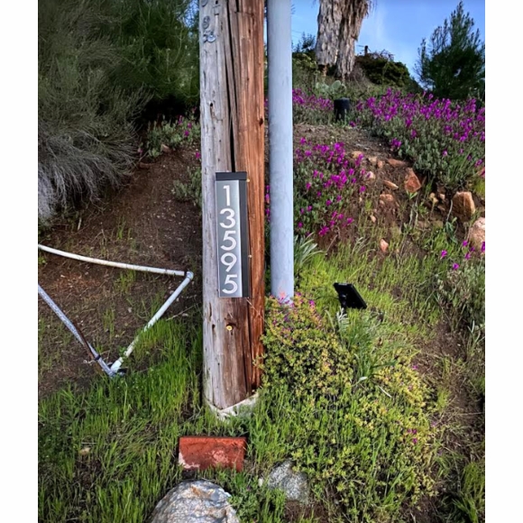 Vertical LED Lighted Address Sign for Wall, Post, or Mailbox - Choose ...