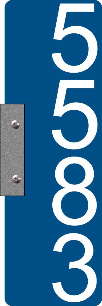 Vertical Mailbox Post Address Number Sign
