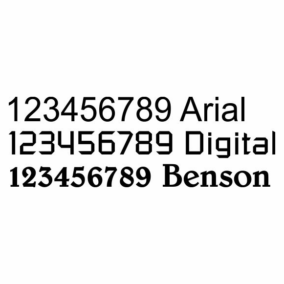 Vertical Mailbox Post Address Number Sign