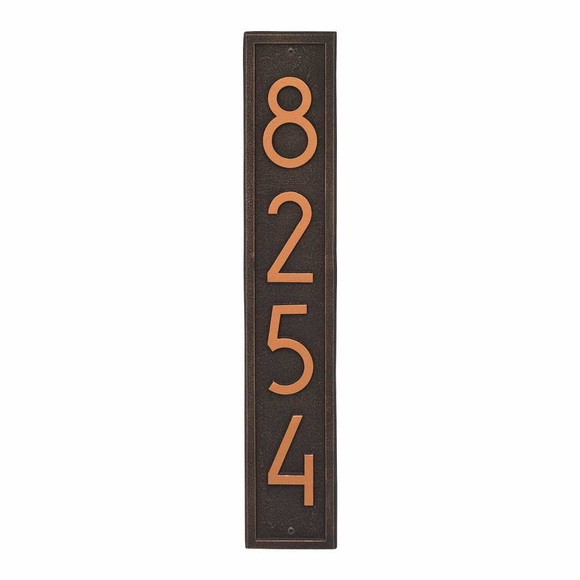 Vertical Modern Address Plaque