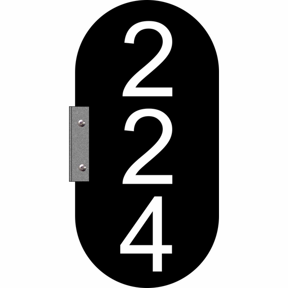 Vertical Sign, Two Sided - Hallway Corridor Plaque or House Number With ...