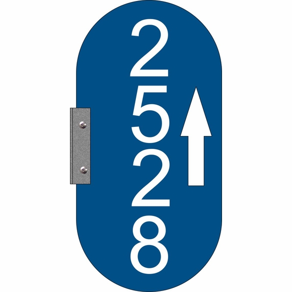Vertical Sign, Two Sided - Hallway Corridor Plaque or House Number With ...