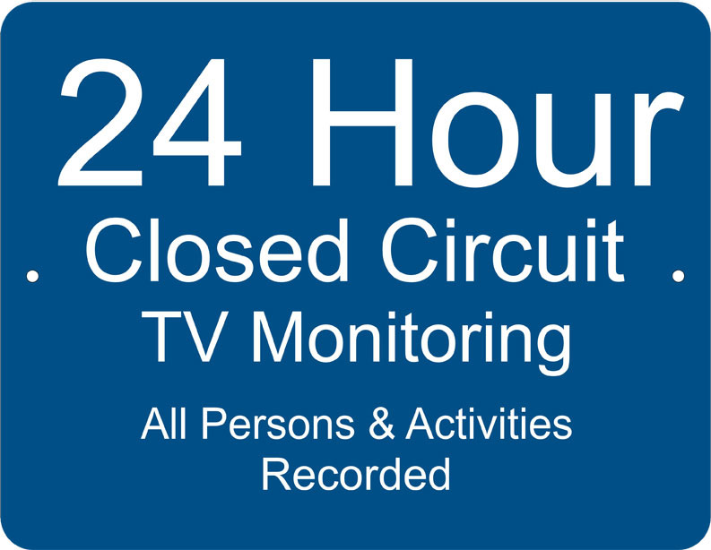 Custom Under Video Surveillance Camera Sign All Activities Monitored ...