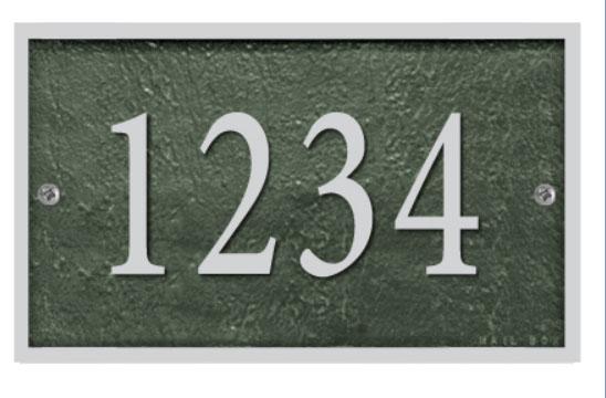 Custom Cast Metal Sign or Address Plaque - Choose Arch, Oval, or ...