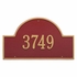 Wall Mount Address Sign - Arch Shape House Marker