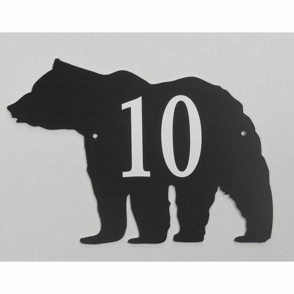Wall Mount Bear Shape Address Plaque