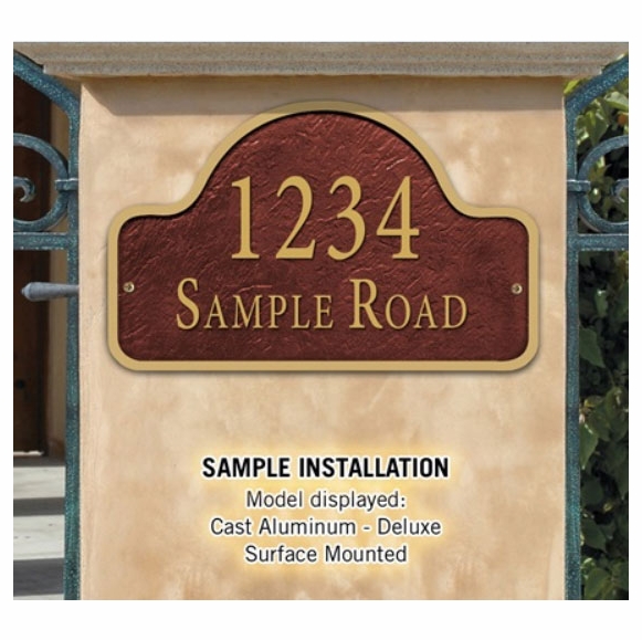 Wall Mounted Address Sign Arch Shape