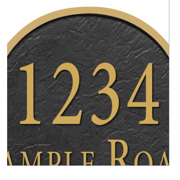 Wall Mounted Address Sign Arch Shape