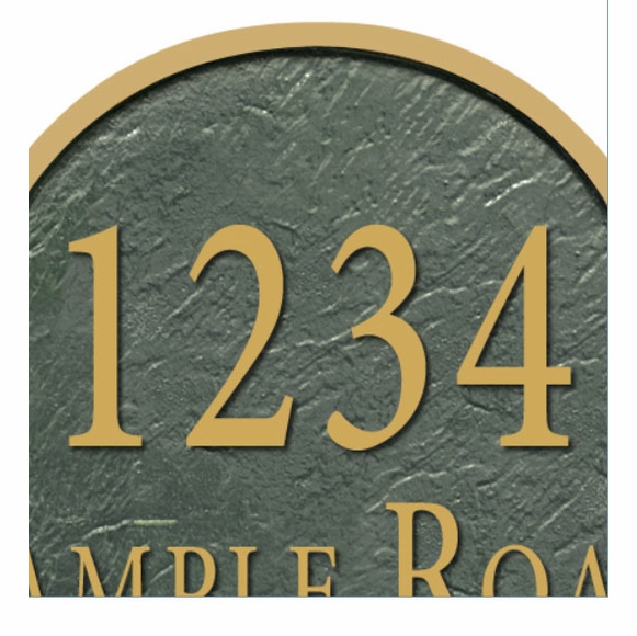 Wall Mounted Address Sign Arch Shape