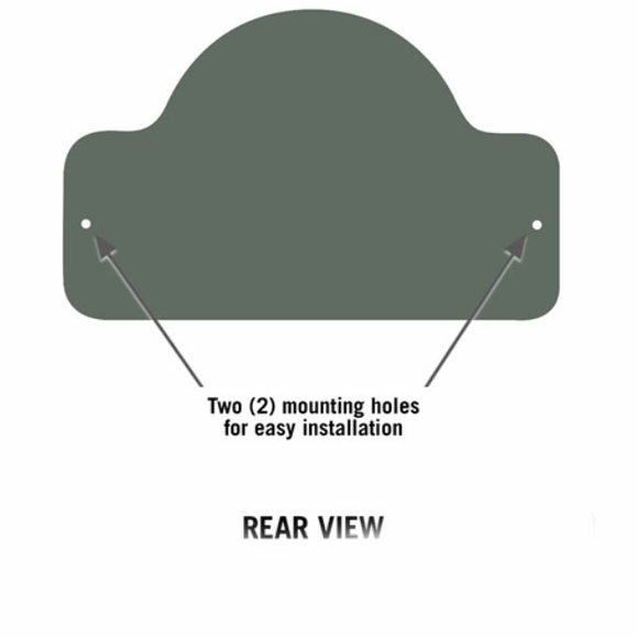 Wall Mounted Address Sign Arch Shape