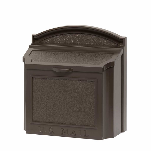 Wall Mounted Locking Mailbox - Colors Black, White, or Bronze