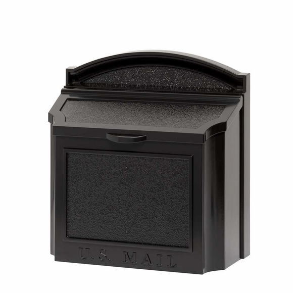Wall Mounted Locking Mailbox - Colors Black, White, or Bronze