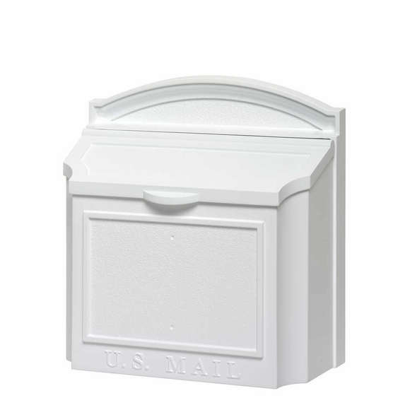 Wall Mounted Locking Mailbox - Colors Black, White, or Bronze