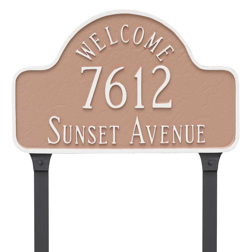 Welcome Arch Estate Size Address Plaque