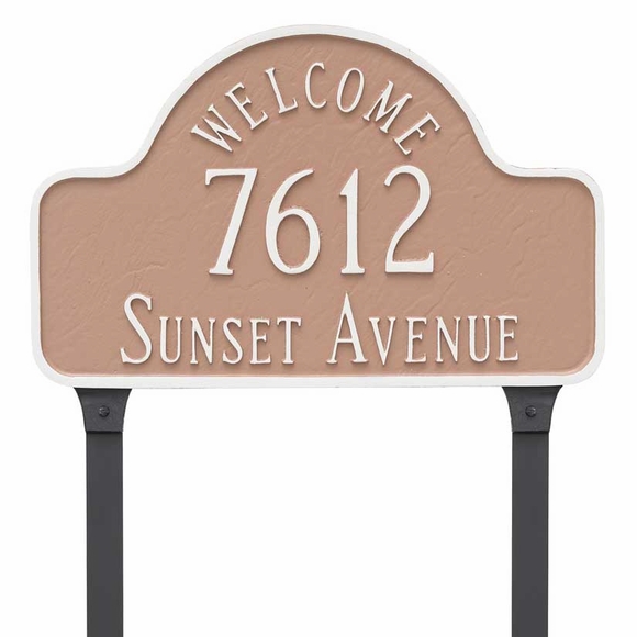 Welcome Arch Estate Size Address Plaque