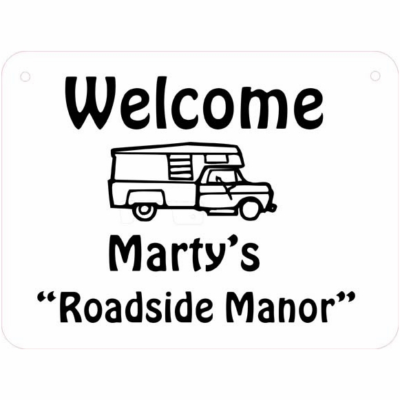 Welcome Sign For RV or Camper Personalized With Name, Lot Number, or ...