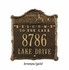 Welcome to the Lake Address Sign - Custom Metal House Number Plaque