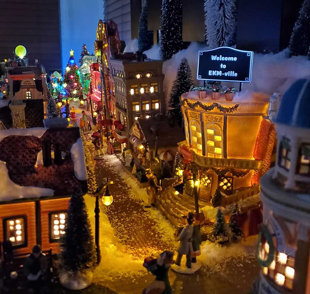 Welcome To Town Model Train Sign Scenery