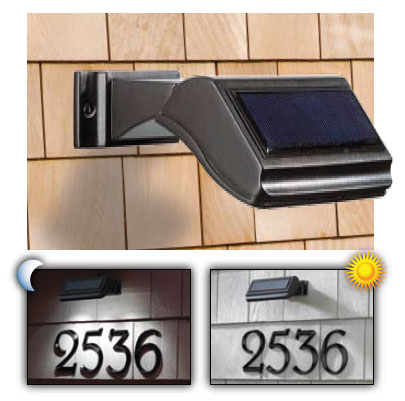 Solar Light For Address Signs & House Numbers
