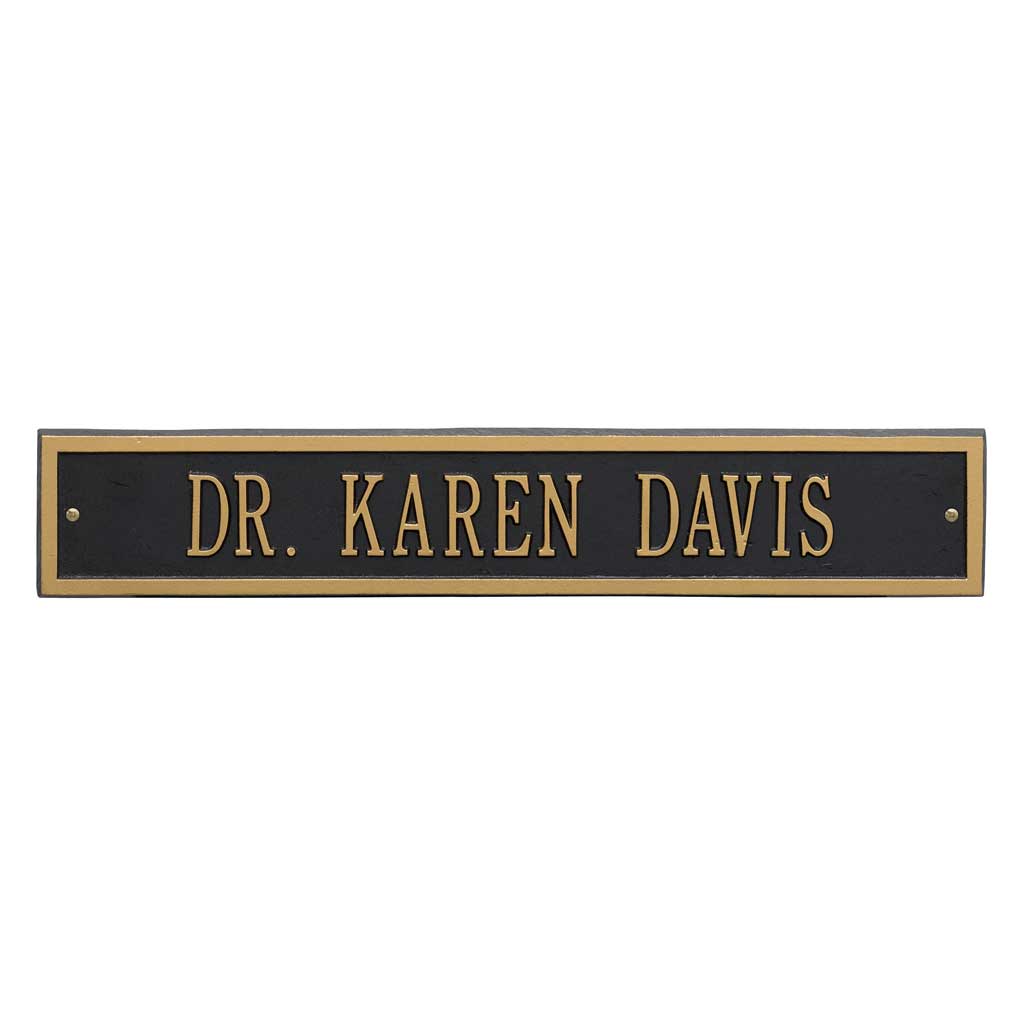 Custom Metal Name Sign To Go Underneath Address Plaque or Standalone ...