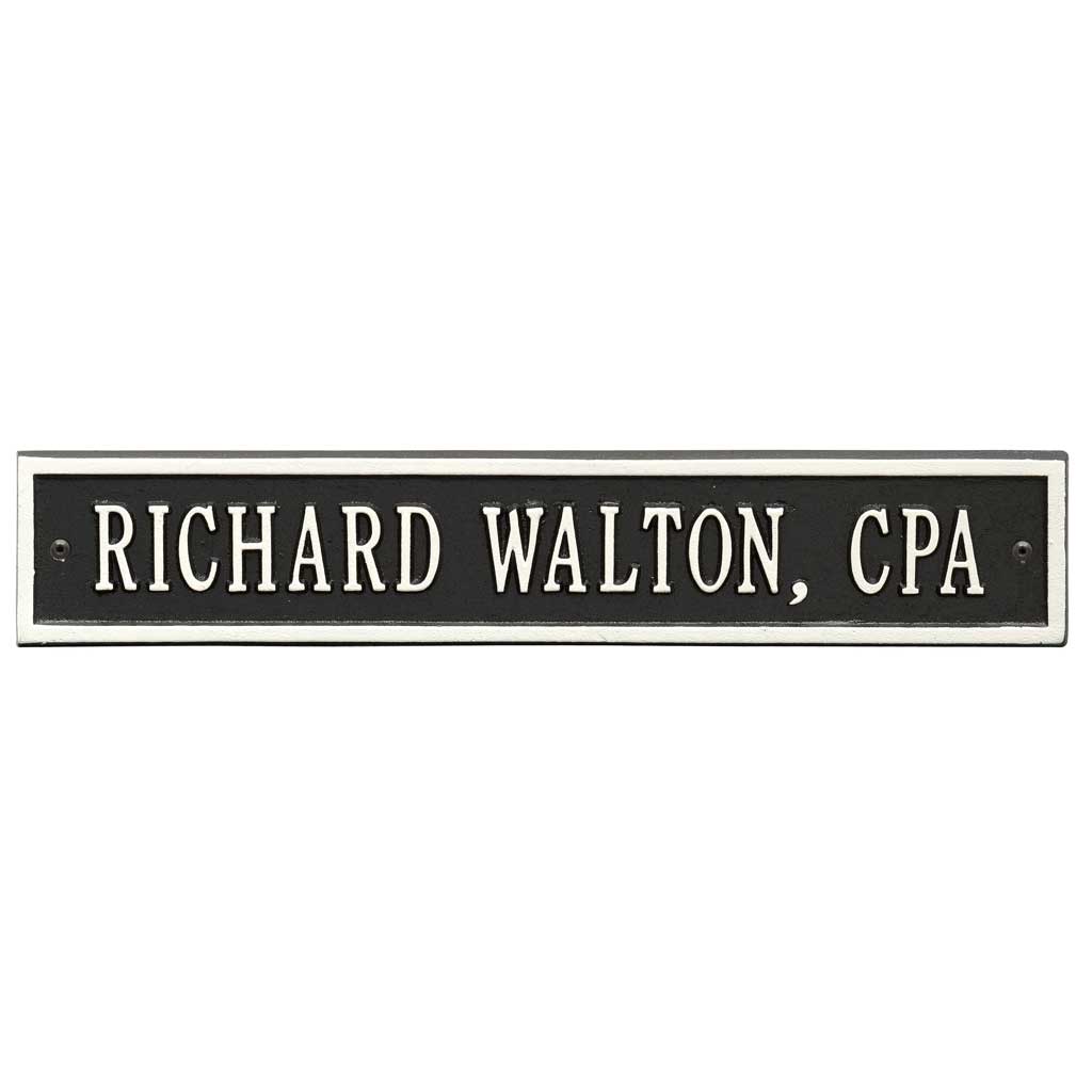 Custom Metal Name Sign To Go Underneath Address Plaque or Standalone ...
