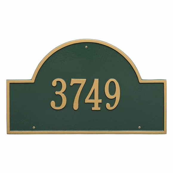 Wall Mount Address Sign - Arch Shape House Marker