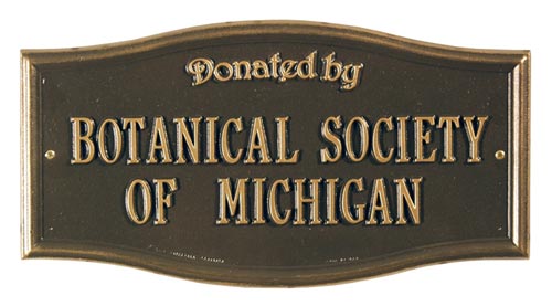 Donated By Personalized Metal Plaque