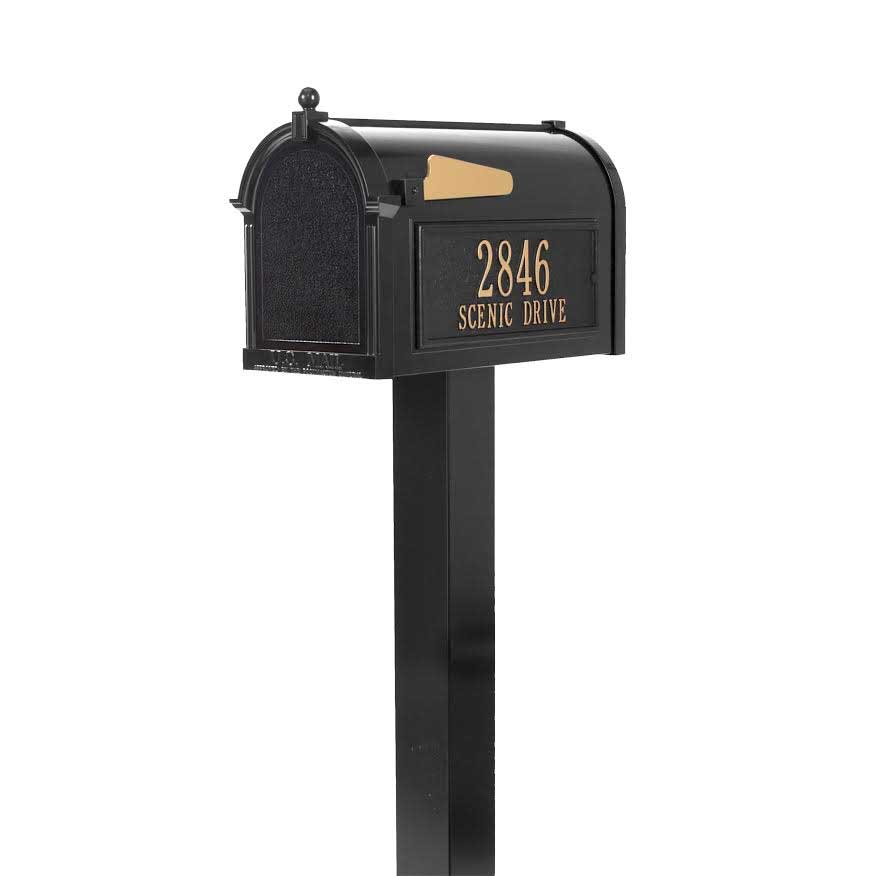 Personalized Curbside Mailbox With Post And Your Address On Both Sides