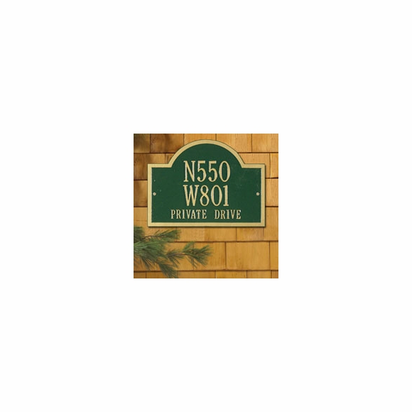 Wisconsin Address Plaque - Designed For N and W House Numbers