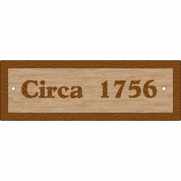 Wood Circa Year Sign for Historic Home, Building, or Site - Solid Oak ...