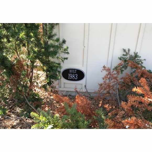 Year BUILT Sign - Custom Metal Plaque