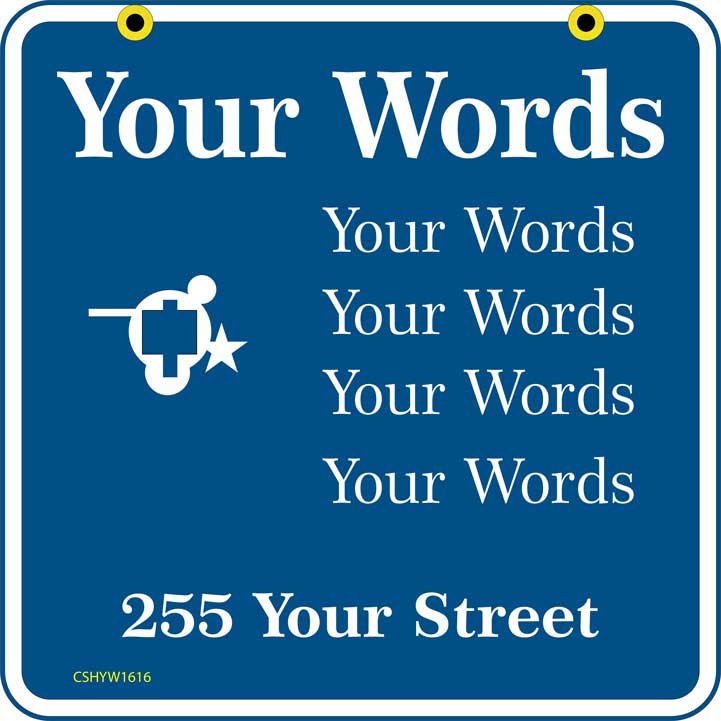 Custom Two Sided Hanging Sign - Double Sided Business Name Plaque