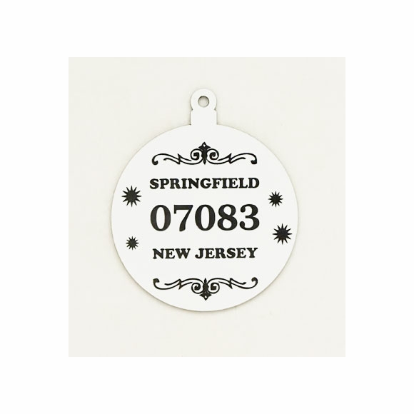 Zip Code Ornament Zip Code Ornament