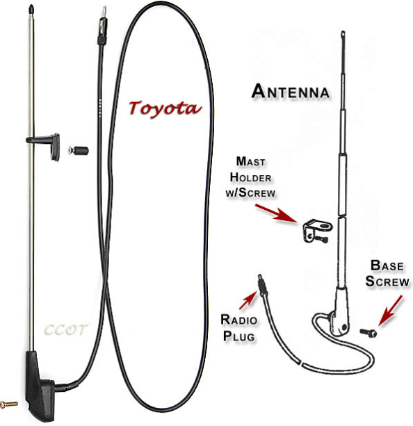 Antenna - Radio - FJ40/45/55 - 9/'72 - 10/'84 - TOYOTA
