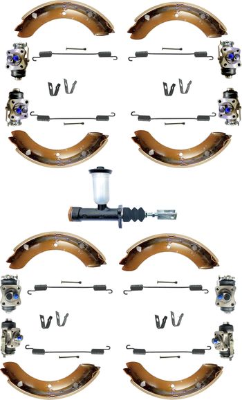 Brake Kit '61 to 7/'70 - 2 FREE Brake Shoe Return Spring Kits - OEM M/C