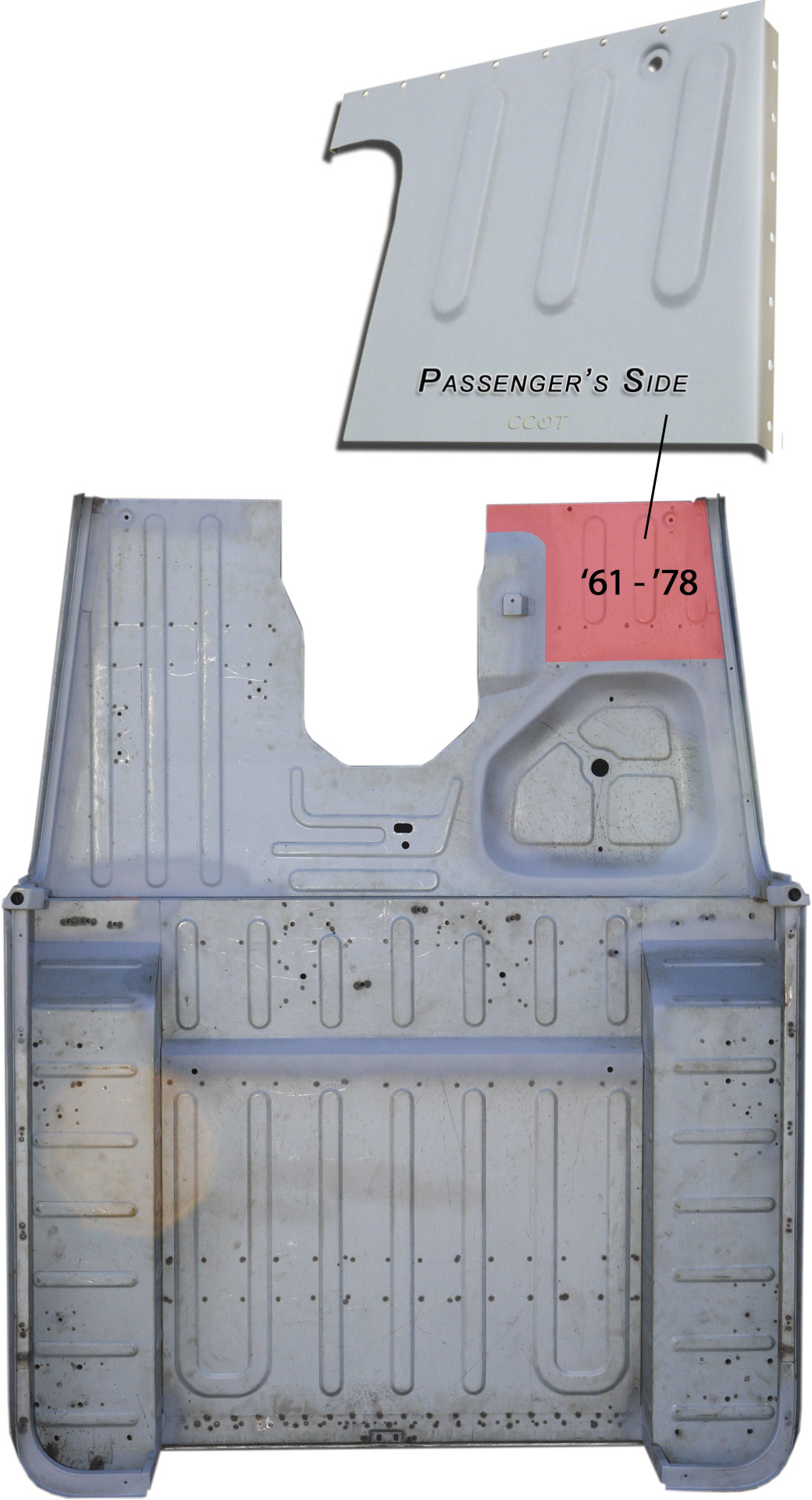 Floor Patch Panel, Front Right 61-78