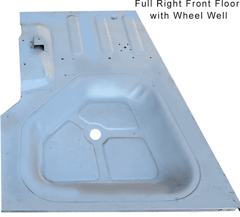 Front Floor Pans ~ FJ40/45 ~ 1974 to 1978 ~ 4-Speed
