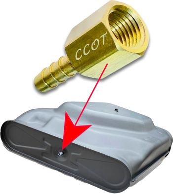 Gas Tank to Fuel Line Connector 1968-9/72 FJ40 - Aft Mrkt