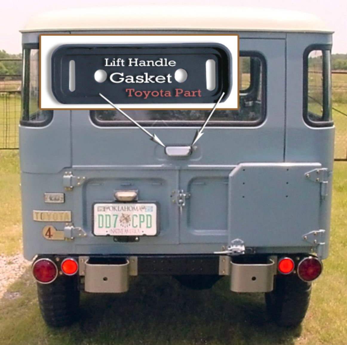 Gasket, Door Handle, Rear Lift Hatch Back Back ~ Aft Mrkt