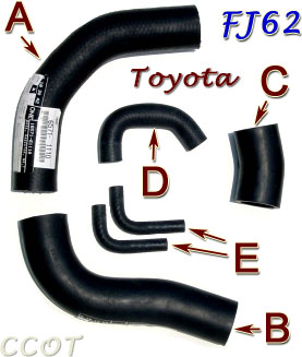Radiator Hoses and Hose Kits - FJ60 FJ62
