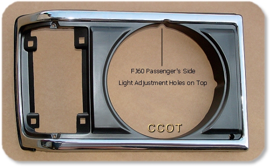 Light Door Chrome - FJ60 Passngr's - '81- '87 - Aft Mrkt