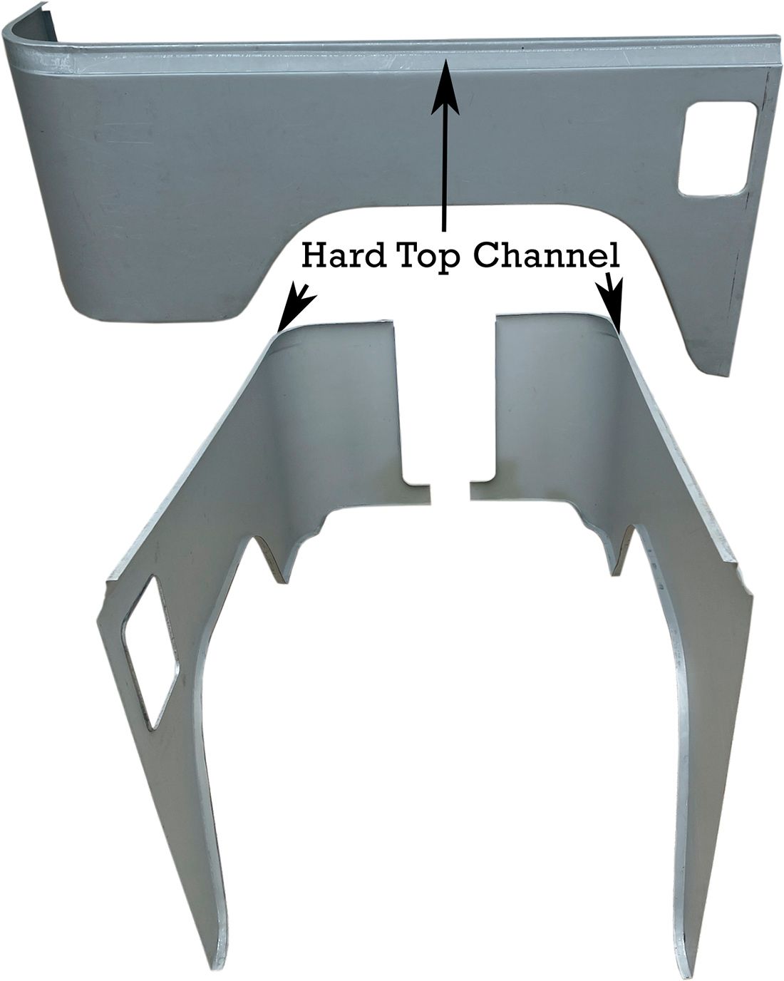 Quarter panels with upper hard top channel - Sold in Pairs