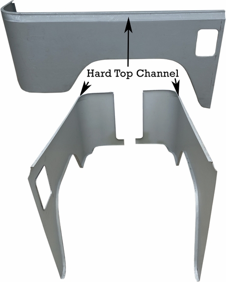 Quarter panels with upper hard top channel - Sold in Pairs
