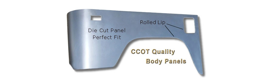 CCOT Quarter Panels - No Upper Hard Top Channel