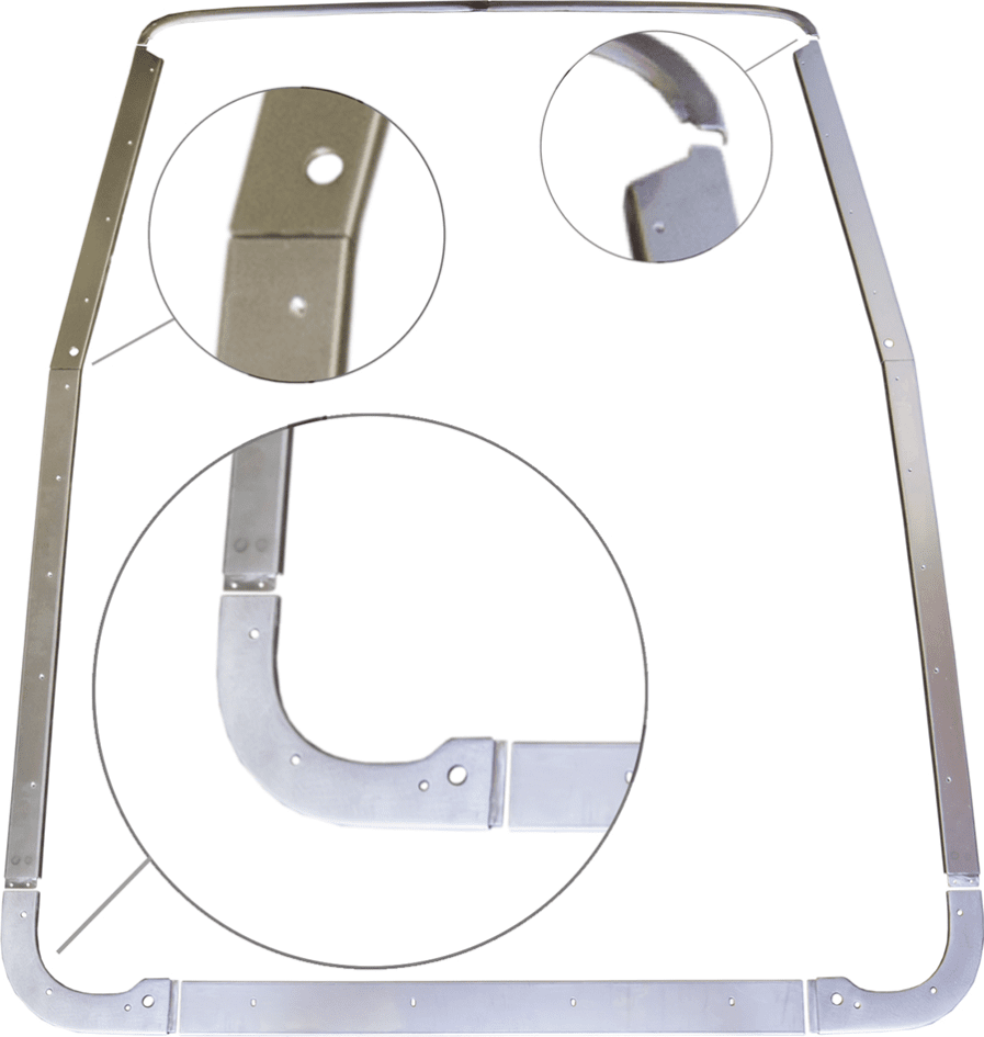 Rain Gutter ~ Deluxe Kit ~ Full Set '67 to '84, Pre Fitted